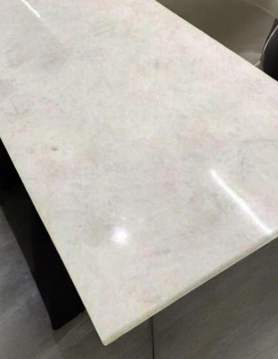 White Quartz Table Top: Sleek Modern Gemstone, Custom Sizes - Etsy