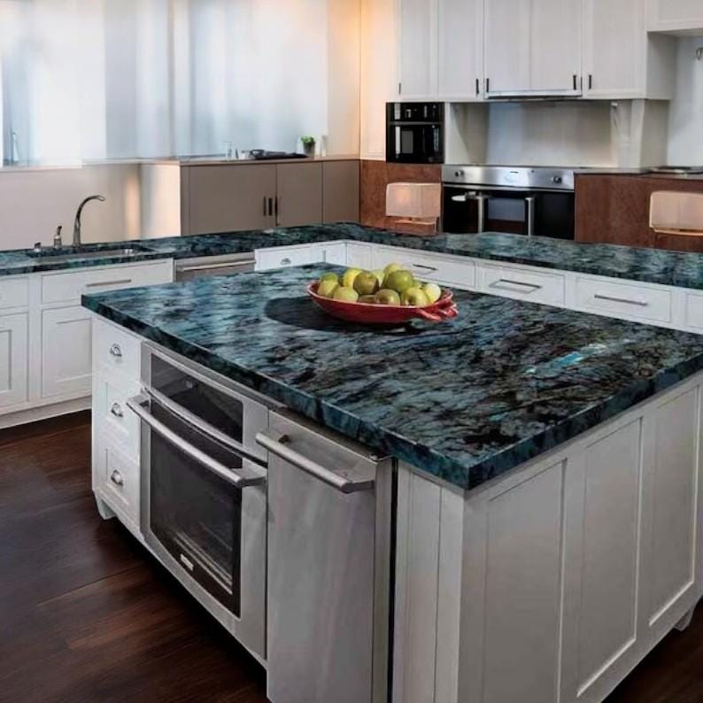 Labradorite Kitchen Slab, Farmhouse Interior Decor, Natural Stone ...