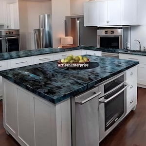 Labradorite Kitchen Slab, Farmhouse Interior Decor, Natural Stone ...