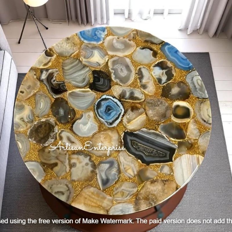 Agate End Table - Etsy