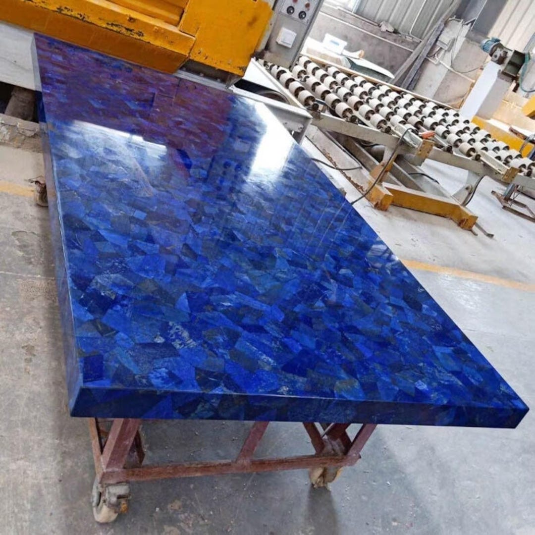 Luxury Lapis Lazuli Stone Center Sofa Dining Table Top Handmade Kitchen ...