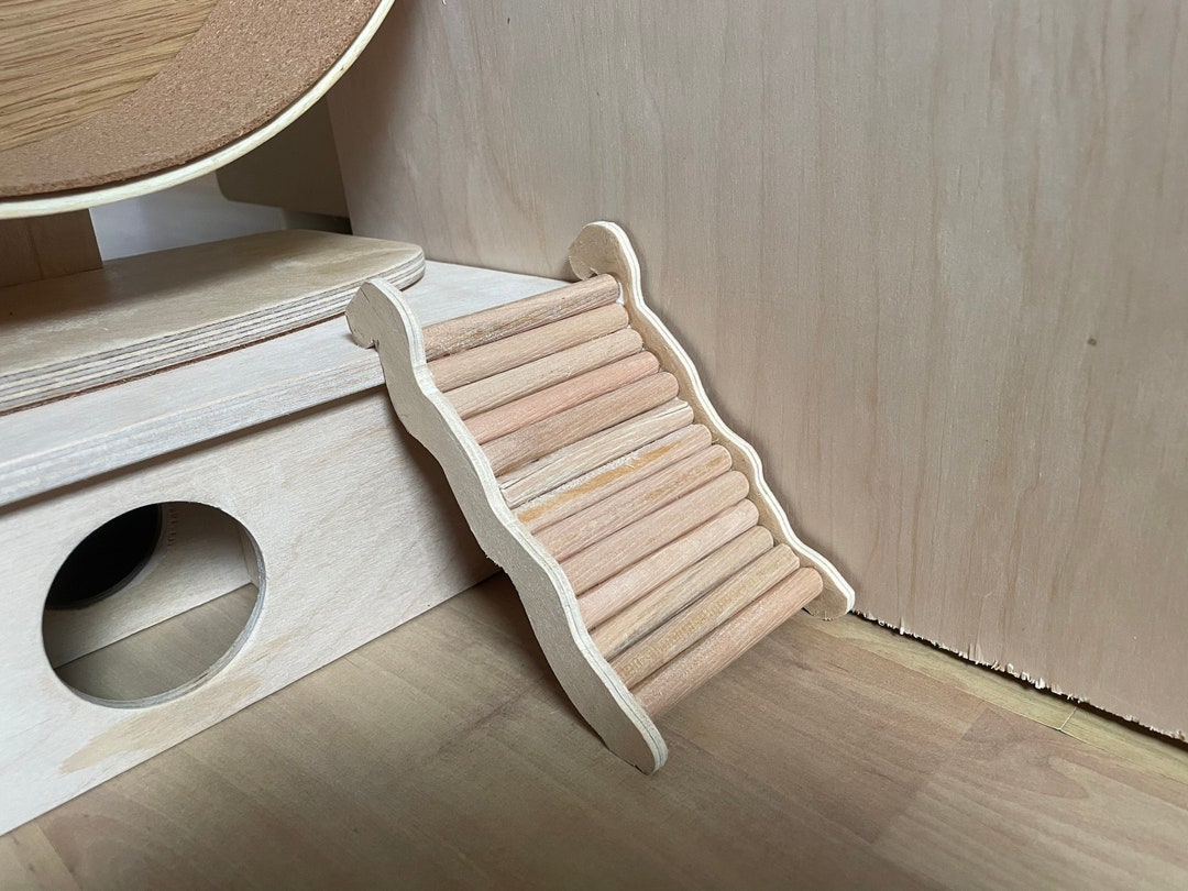 Hamster Stairs and Wave Ladder Gerbil Small Animals Wooden - Etsy