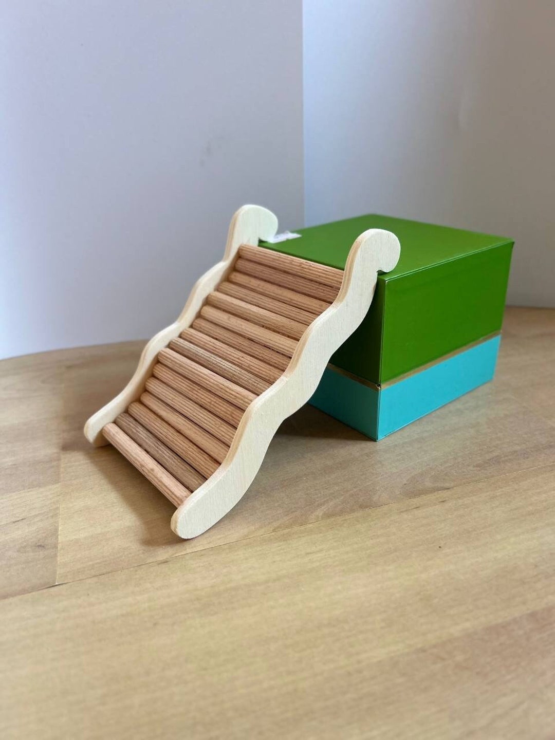 Hamster Stairs and Wave Ladder Gerbil Small Animals Wooden Wood Birch ...