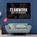 Motivational Wall Art, Teamwork Makes the Dream Work Canvas, Home ...