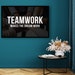 Motivational Wall Art, Teamwork Makes the Dream Work Canvas, Home ...