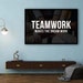 Motivational Wall Art, Teamwork Makes the Dream Work Canvas, Home ...
