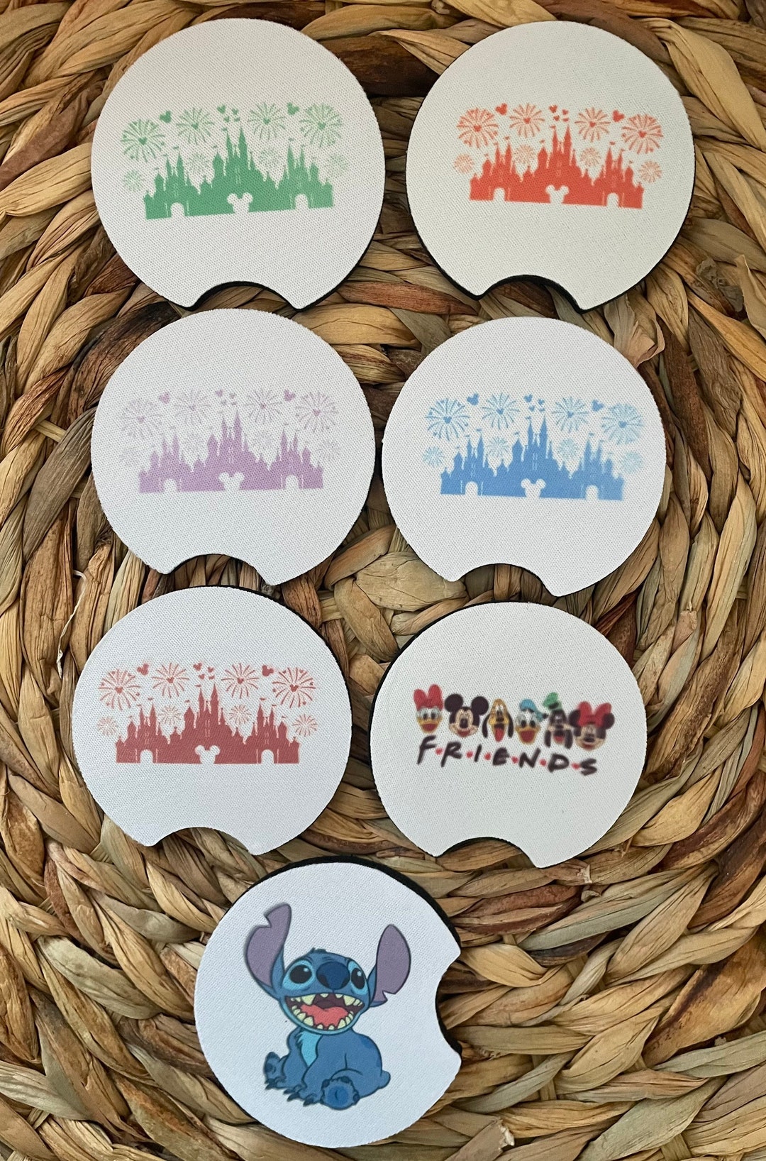 Car Coasters Disney Pixar Lilo and Stitch Stitch - Etsy