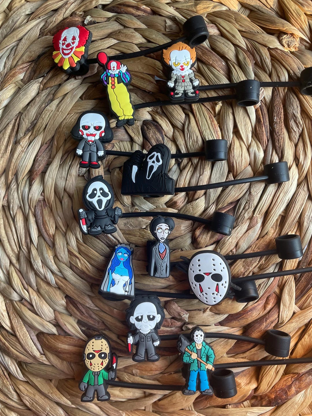 Halloween Straw Toppers - Etsy