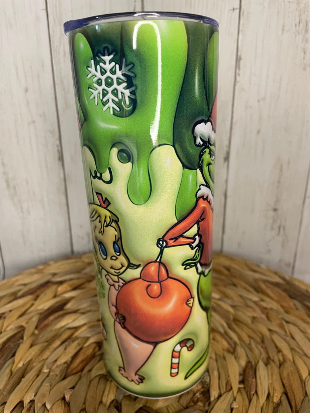 3D Grinch 20oz Cup Stainless Steel Cup Grinch Cup - Etsy