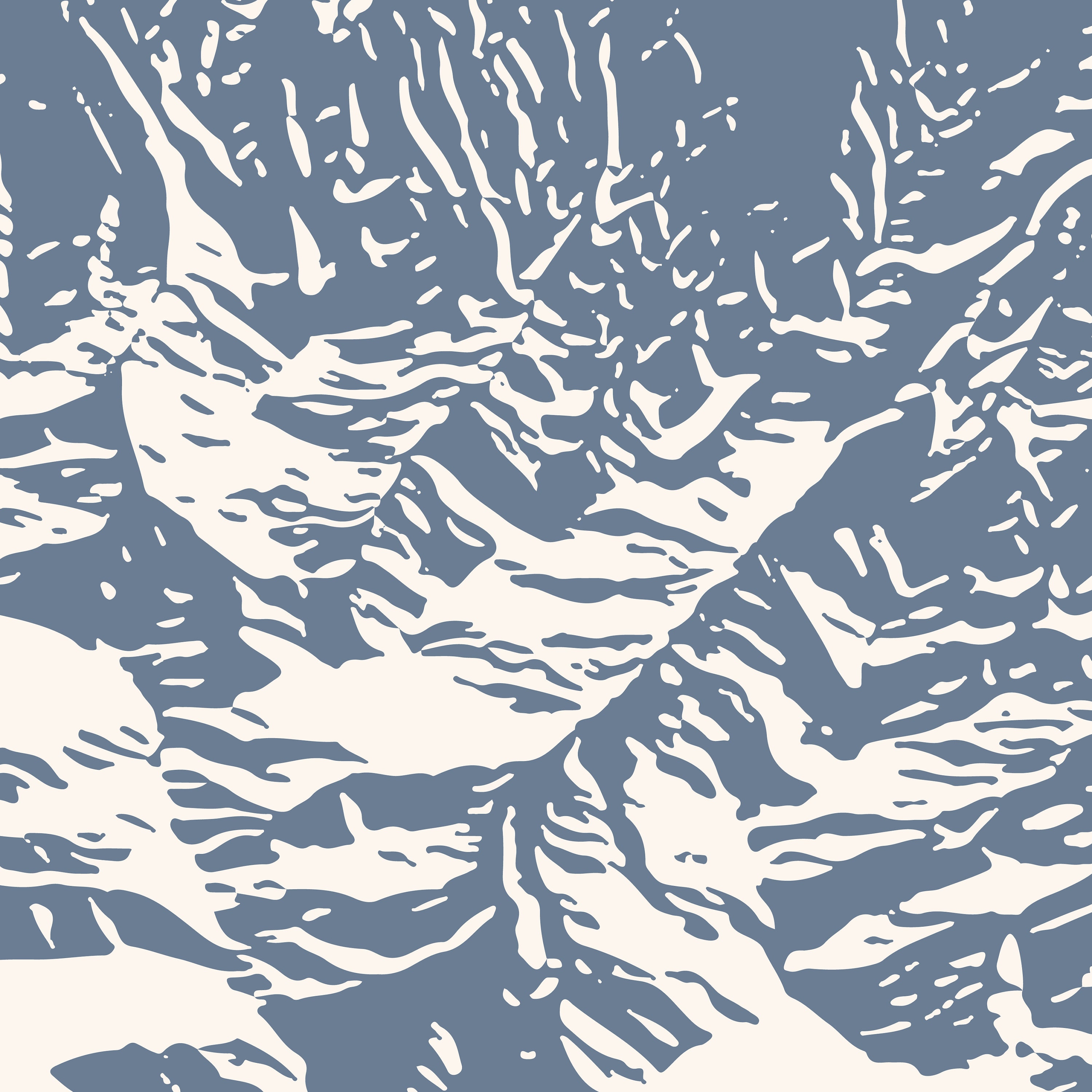 Abstract Wall Art Print Minimal Mountain Ridge in Dark Slate Blue - Etsy