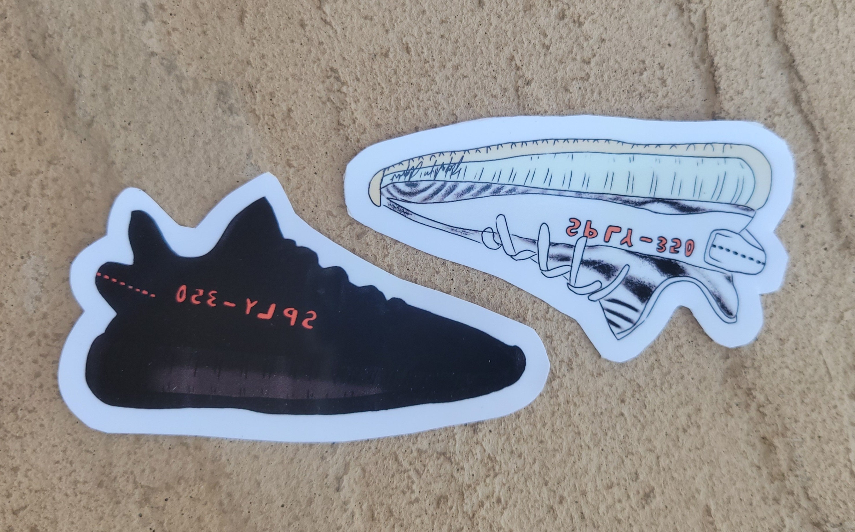 Yeezy Boost 350 Custom Vinyl Sticker - Etsy