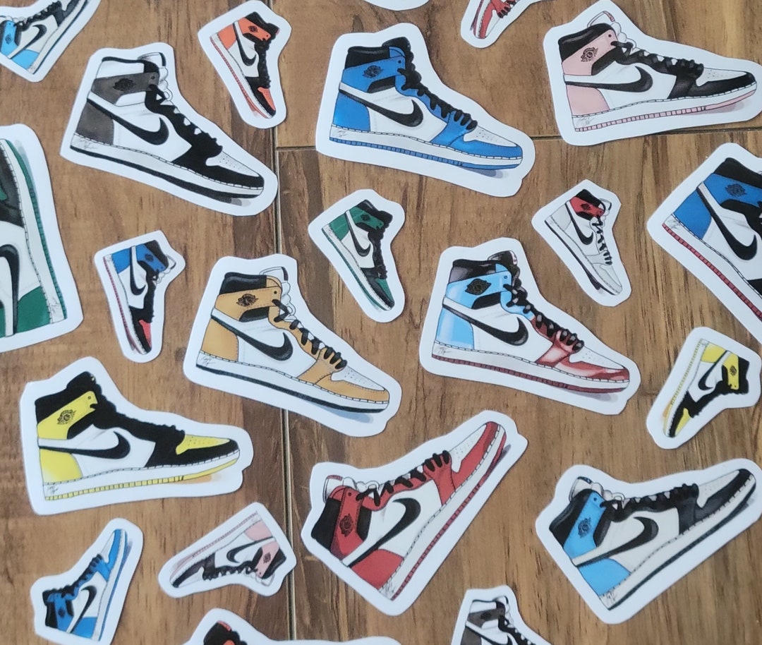 Air Jordan 1 Waterproof Vinyl Sticker (version 2) - Etsy