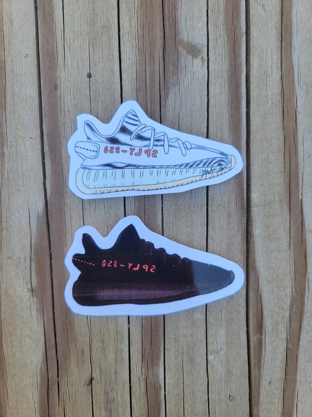 Yeezy Boost 350 Custom Vinyl Sticker - Etsy