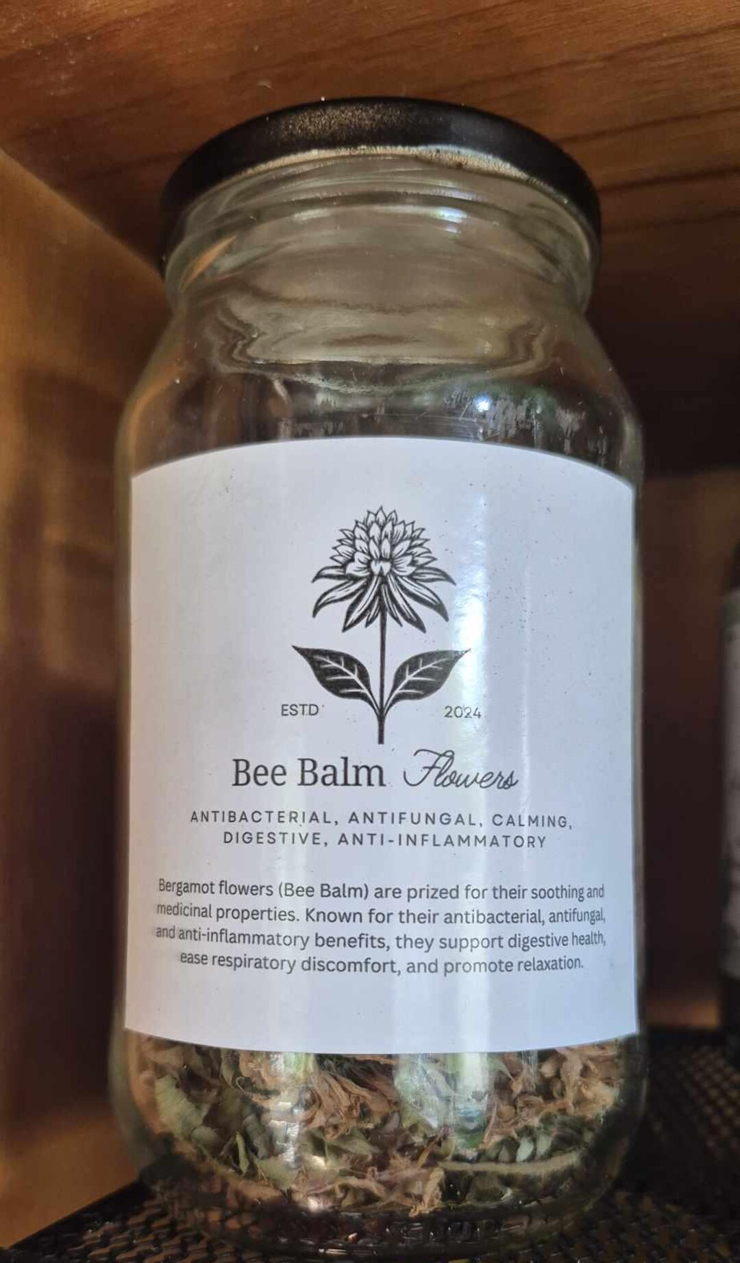 Printable Bee Balm Apothecary Label - Etsy