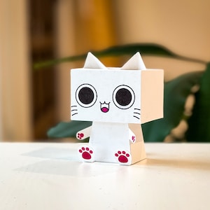 3D Cube Cat | DIY Easy Beginner Papercraft | Digital SVG Template - Etsy UK