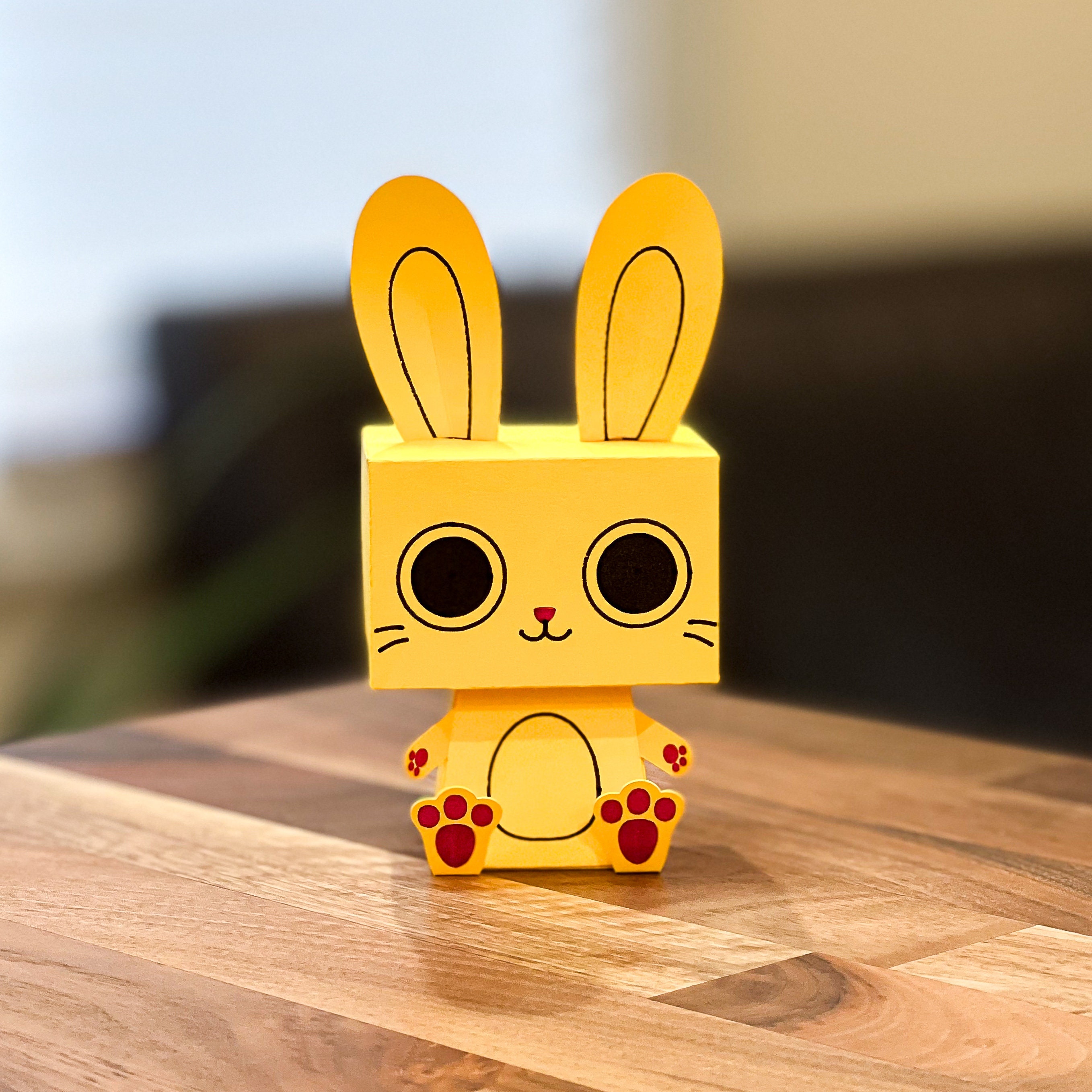Cube Bunny | Easy Beginner DIY 3D Papercraft Digital SVG Template - Etsy