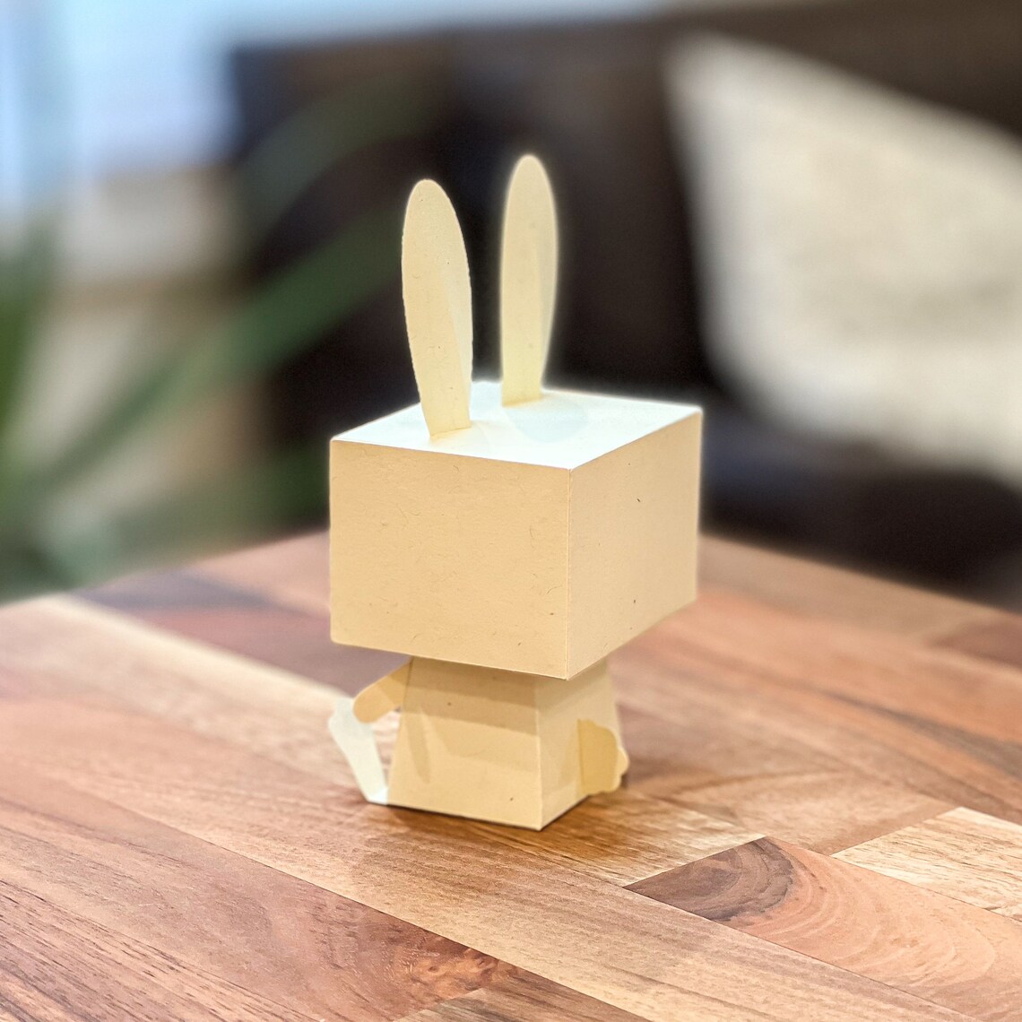 Cube Bunny | Easy Beginner DIY 3D Papercraft Digital SVG Template - Etsy