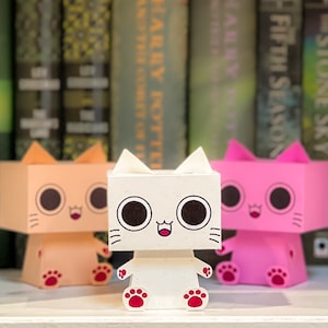 3D Cube Cat | DIY Easy Beginner Papercraft | Digital SVG Template - Etsy