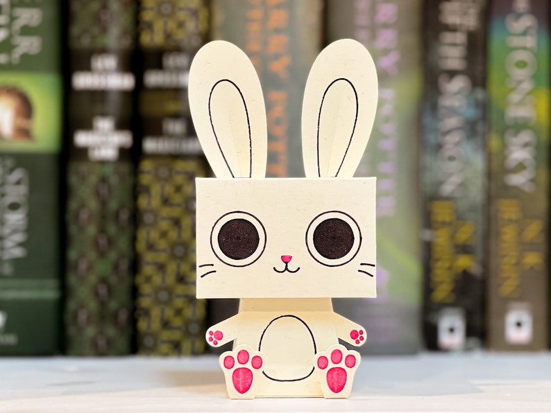Cube Bunny | Easy Beginner DIY 3D Papercraft Digital SVG Template - Etsy