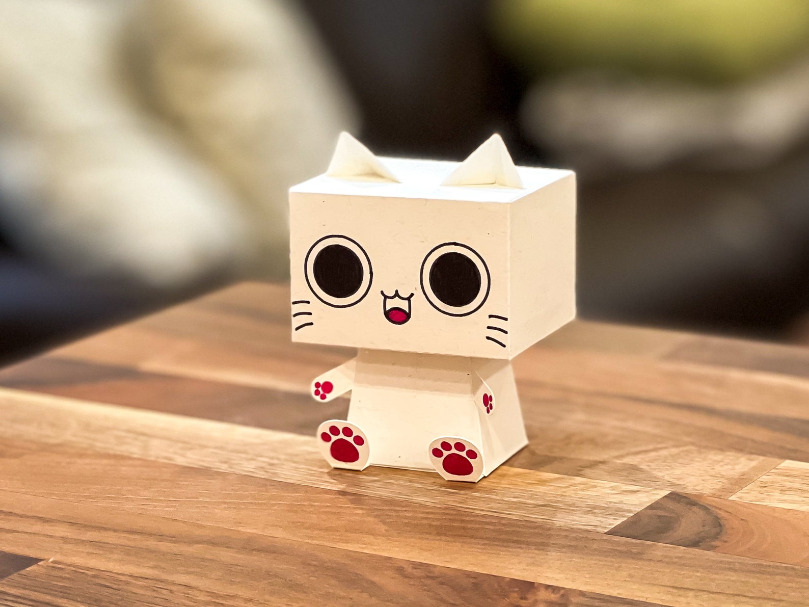 3D Cube Cat | DIY Easy Beginner Papercraft | Digital SVG Template - Etsy