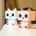 3D Cube Cat | DIY Easy Beginner Papercraft | Digital SVG Template - Etsy
