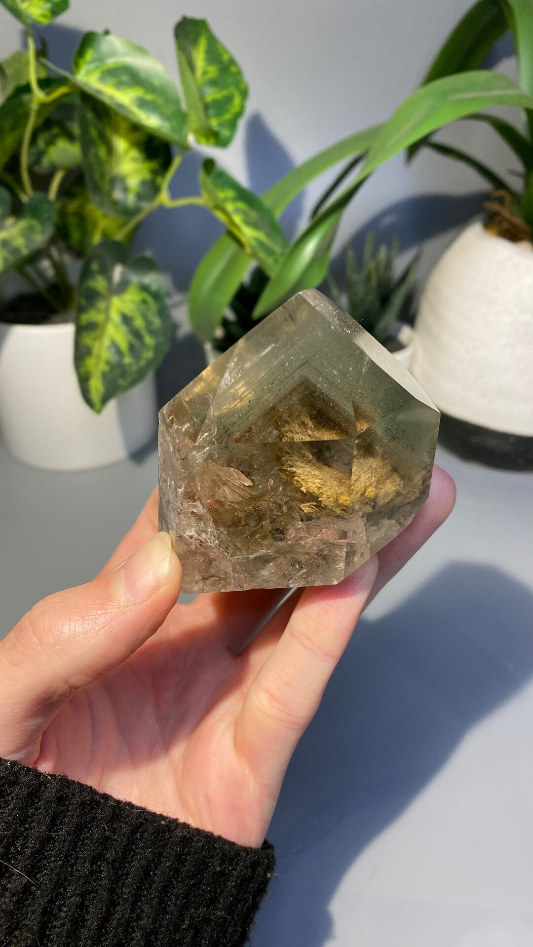 Chlorite Phantom Quartz, Inclusion Tower, Crystal Point, Lodalite ...