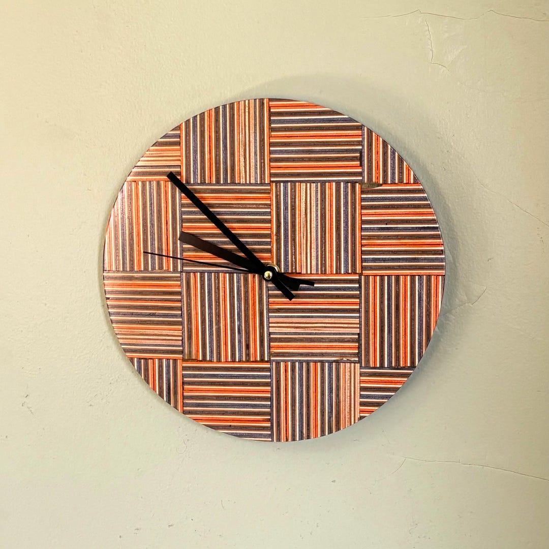 Recycled Skateboard Clock - Etsy