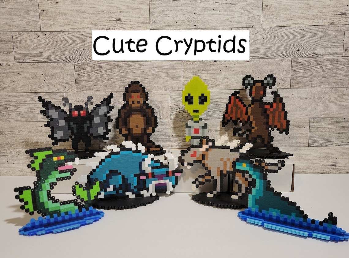 Cute Cryptids Perler Bead Crafts - Etsy