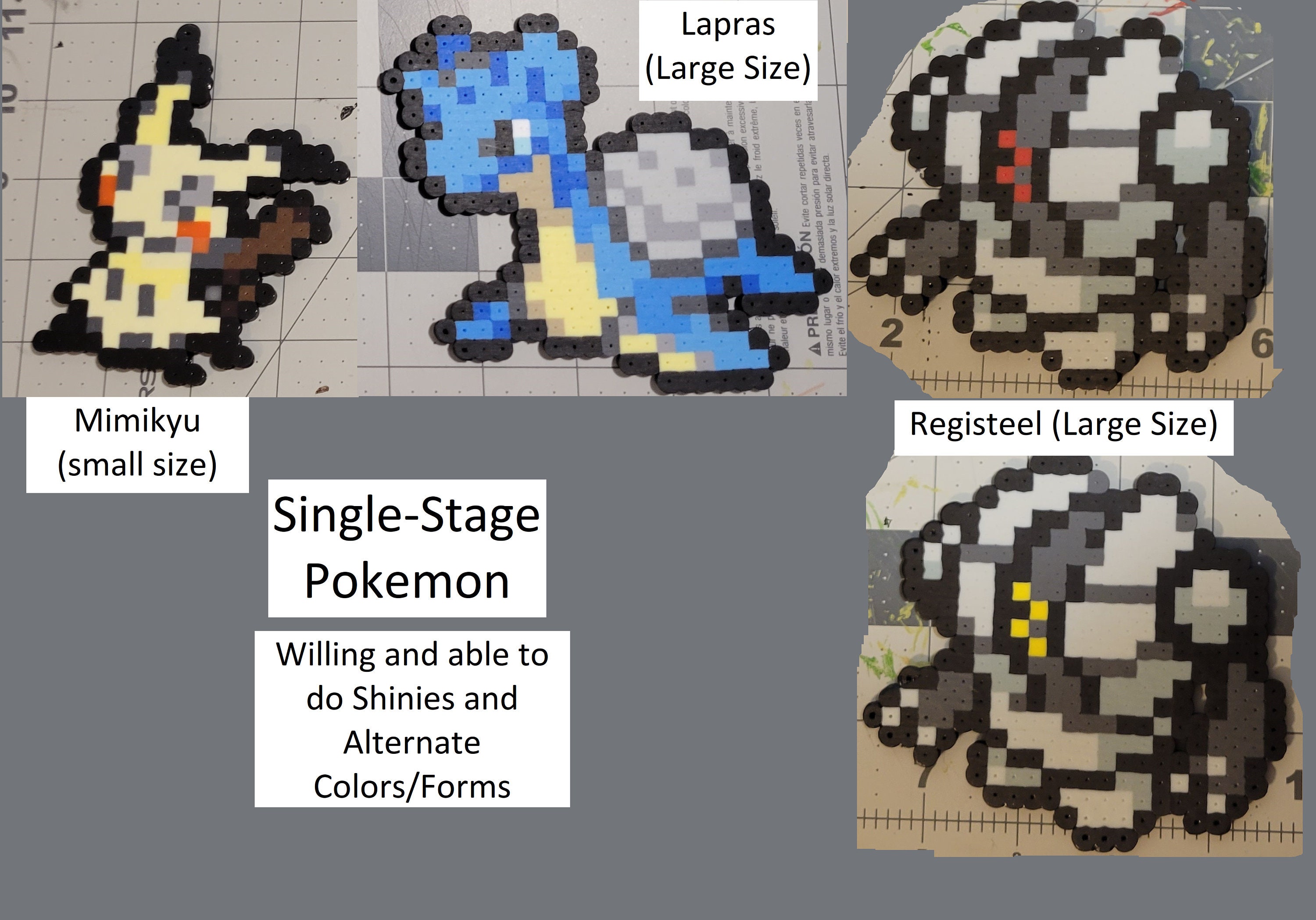 Pokemon Perler Bead PC Sprites gen 1-7 - Etsy