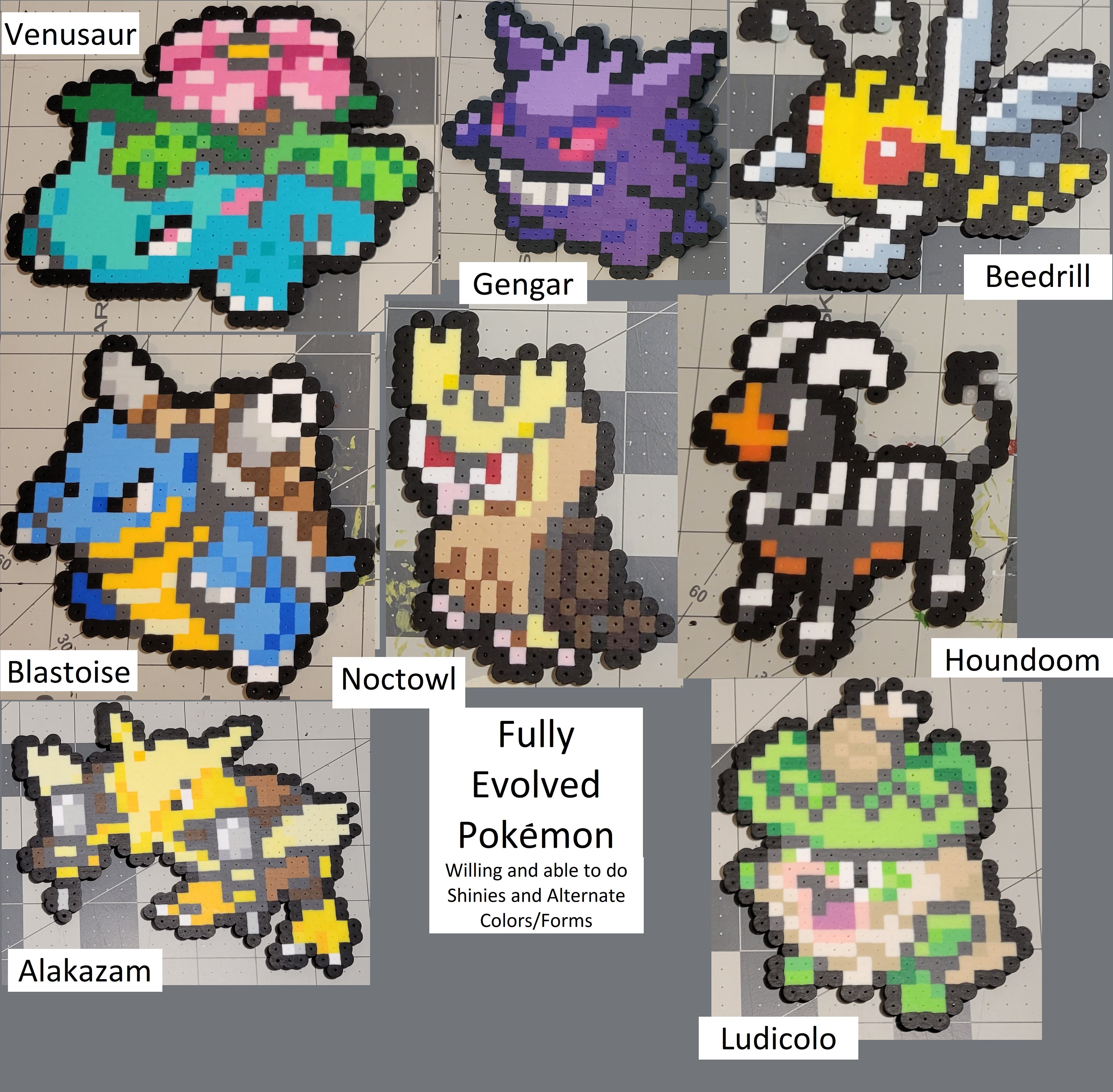 Pokemon Perler Bead PC Sprites gen 1-7 - Etsy