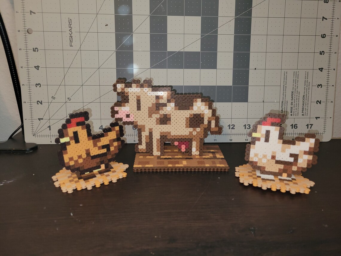 Stardew Valley Farm Animals Perler Bead Crafts - Etsy