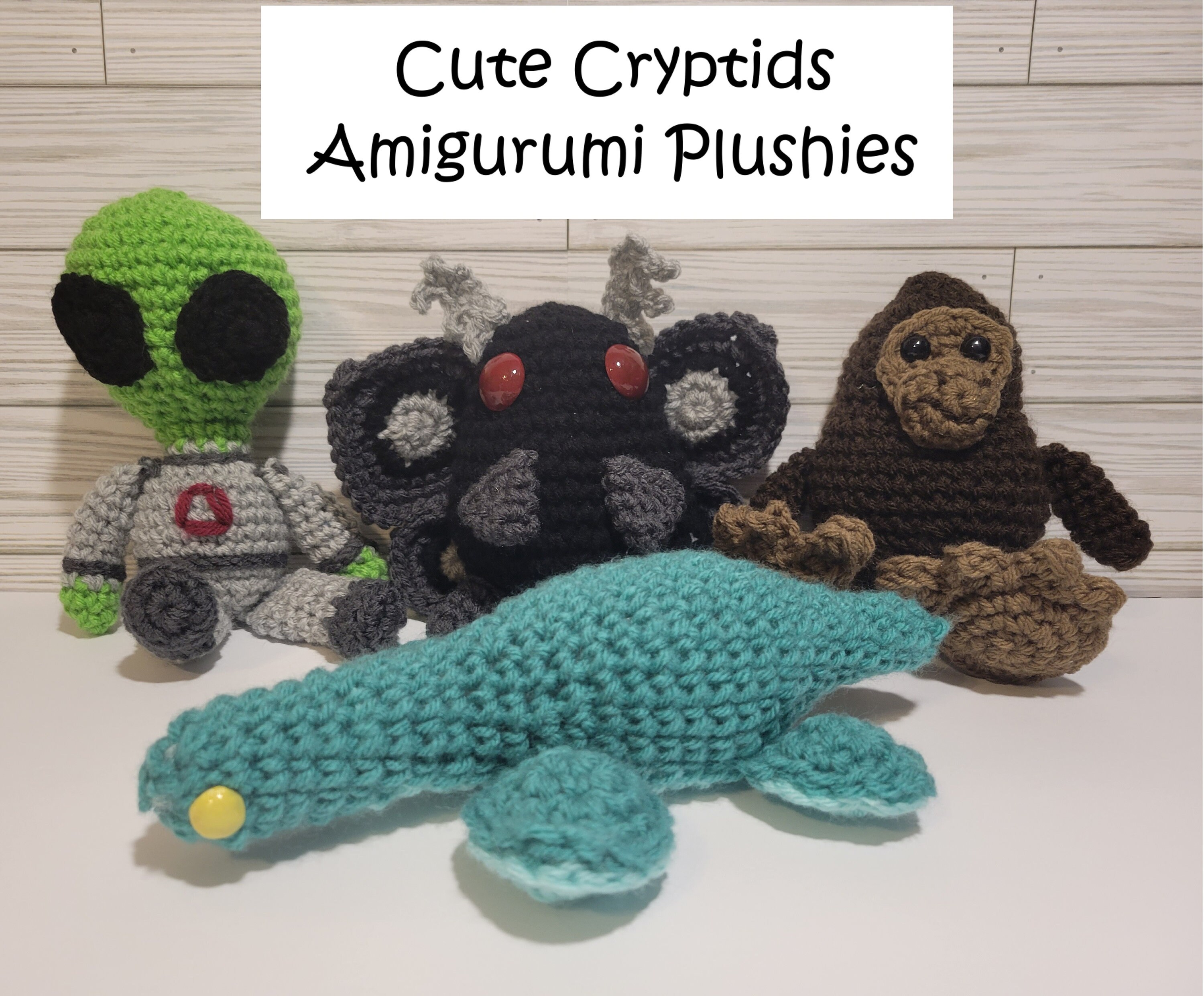 Handmade Cute Cryptids Amigurumi Plushies - Etsy