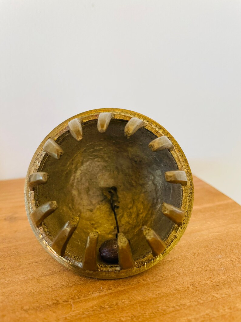 Vintage Brass Elephant Claw Bell - Etsy