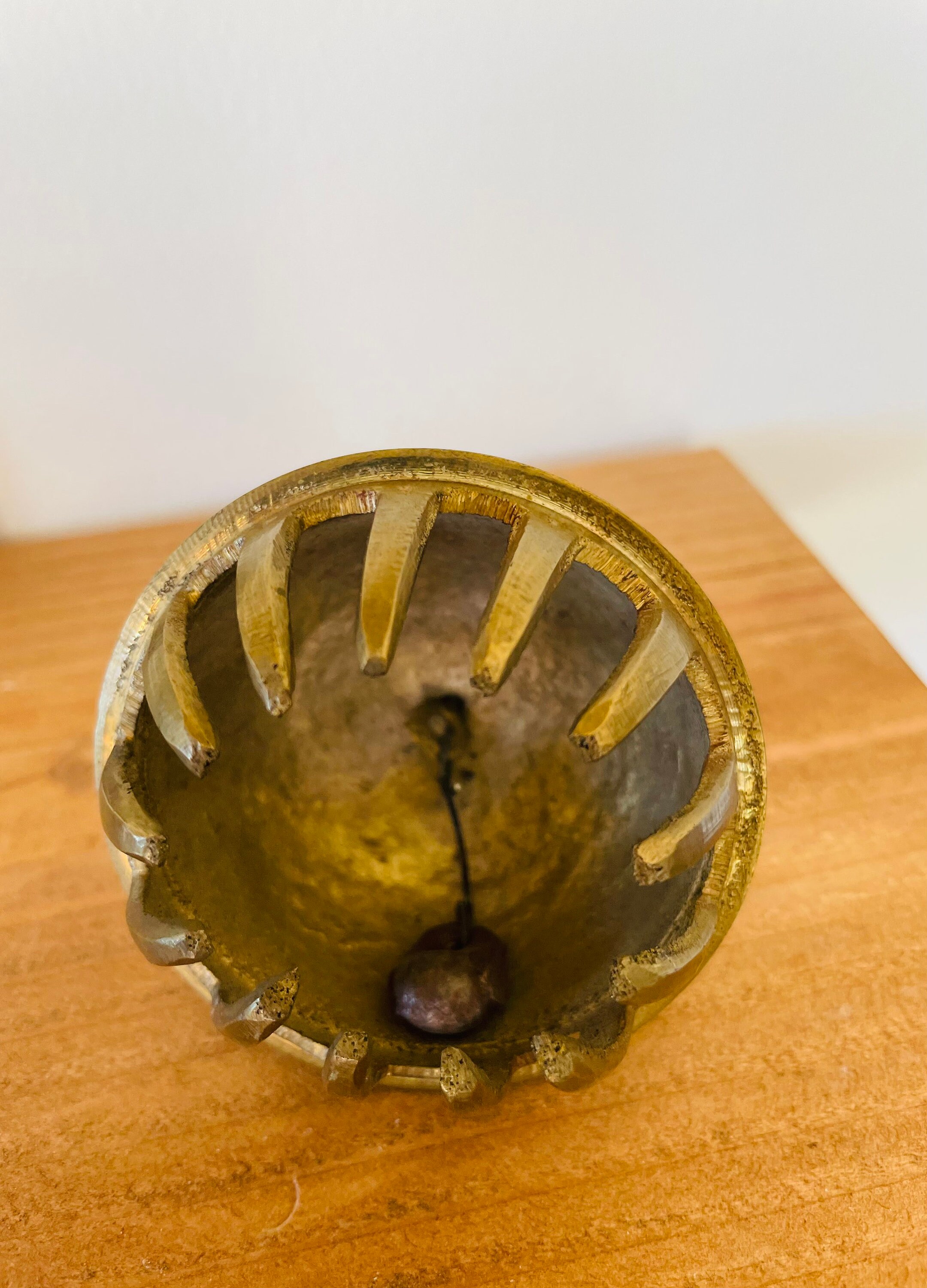 Vintage Brass Elephant Claw Bell - Etsy