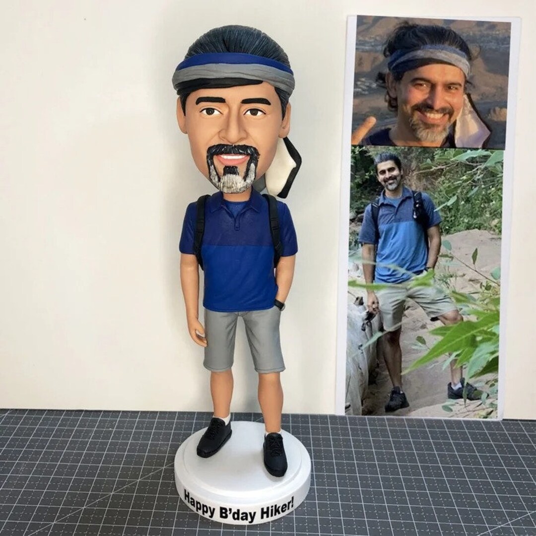 Custom Bobblehead Really Cool Gift for Traveller, Custom Mountain ...