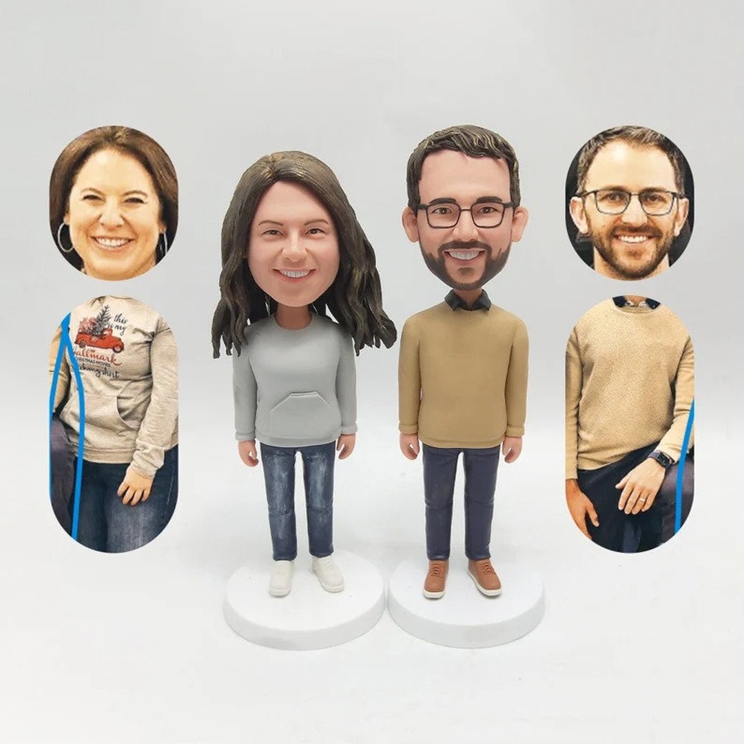 Custom Couple Bobblehead Doll, Custom Girlfriend Statue, Personalized ...