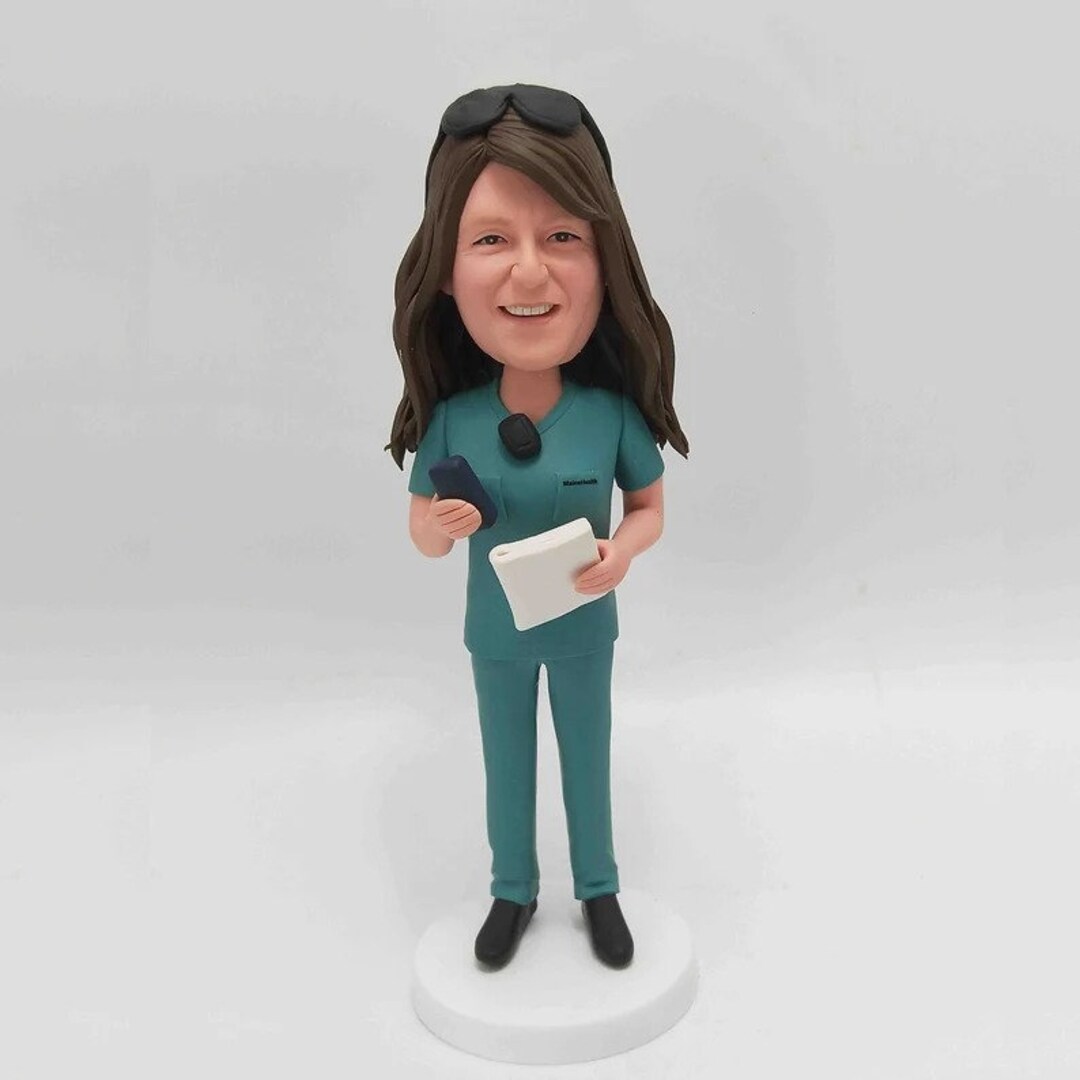 Custom Female Nurse/doctor Bobblehead Personalized Female Nurse/doctor ...