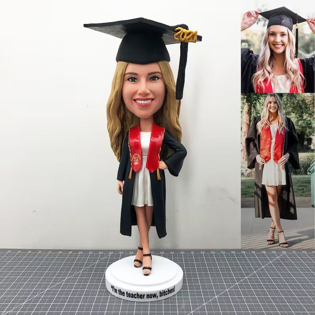 Customized Graduation Bobbleheads Figurine Custom Phd Bobblehead Custom ...