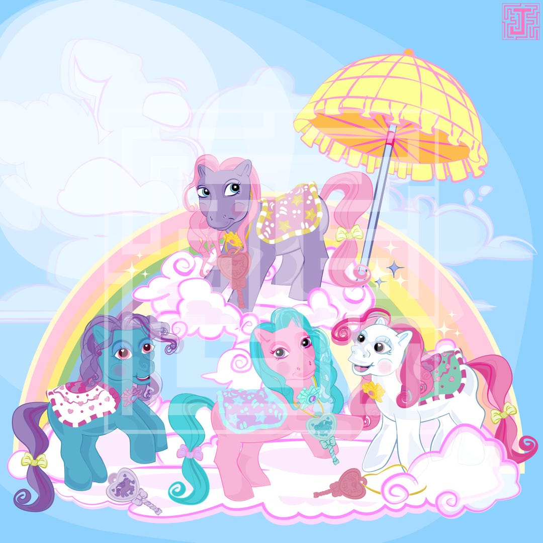 MY LITTLE PONY Digital - Secret Surprise 35x35cm Cmyk - Etsy