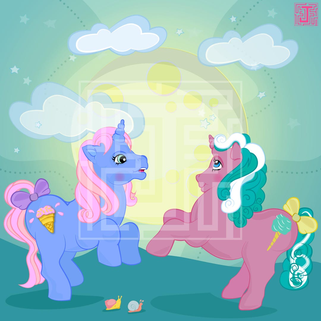 MY LITTLE PONY Digital - Junicorn2023 Coco N Sugar 23x23cm - Etsy