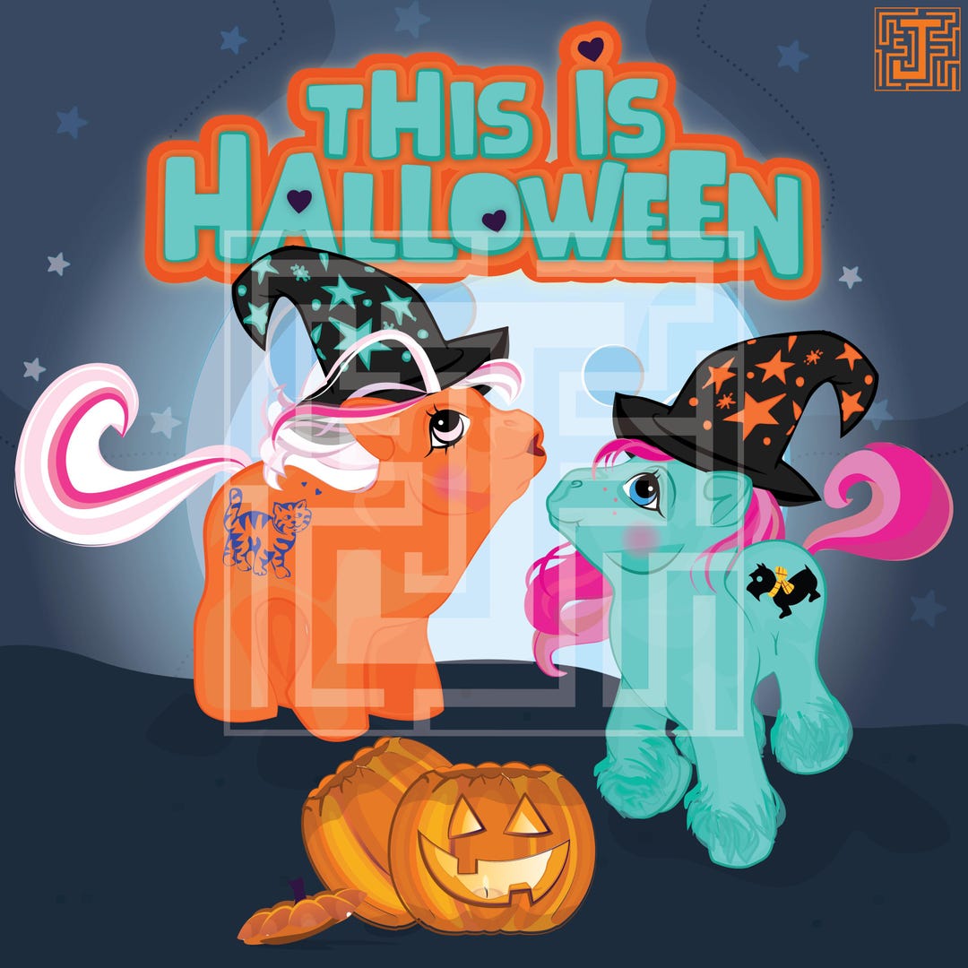 MY LITTLE PONY Digital Halloween Babies 35x35cm - Etsy