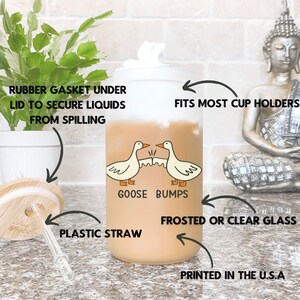 Silly Goose Iced Coffee Cup Goose Bumps Frosted Coffee Tumbler With ...