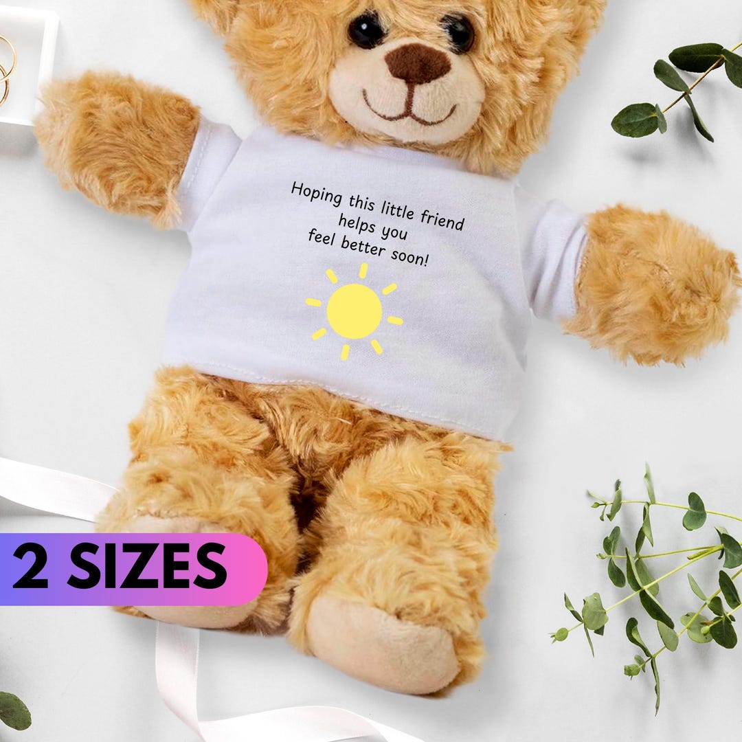 Hug Teddy Bear Gift Comfort Bear Emotional Support Personalized Worry ...