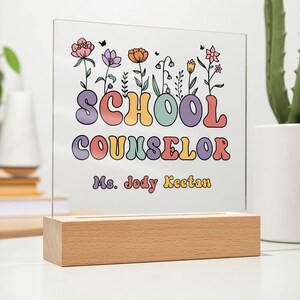 School Counselor Desk Sign,guidance Counselor Office Decor,personalized ...