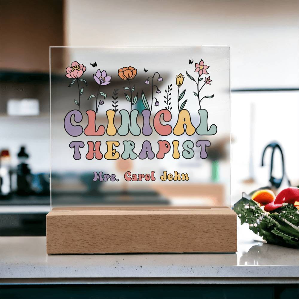 Clinical Therapist Gift Acrylic Plaque Licensed Professional Counselor ...