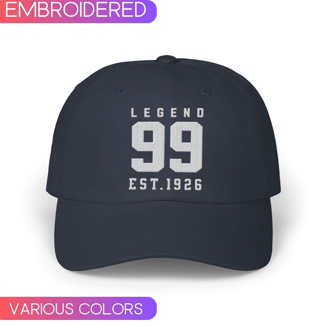 99th Birthday Embroidered Hat, Est.1926 Baseball Cap, Ninety-nineth ...