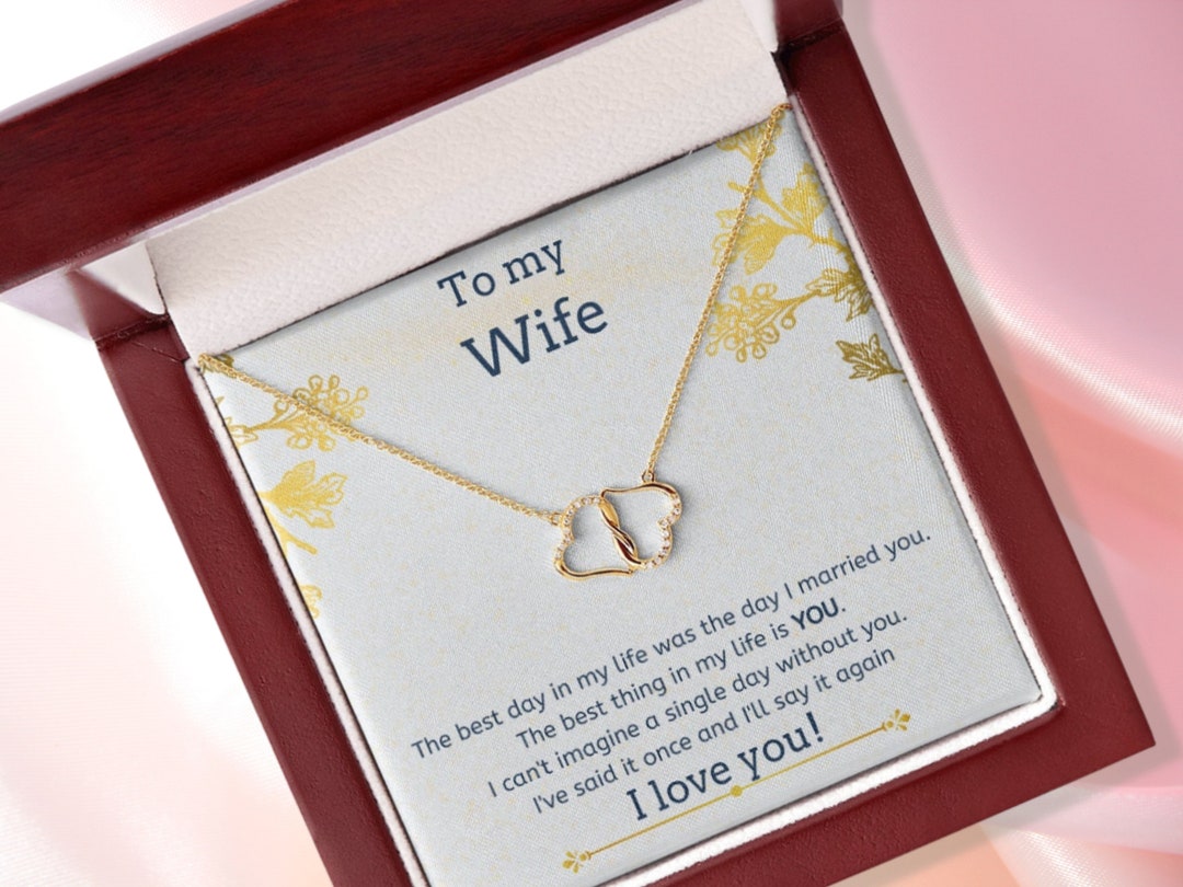 Wife Gift From Husband, 10k Solid Gold With Diamonds, Anniversary ...