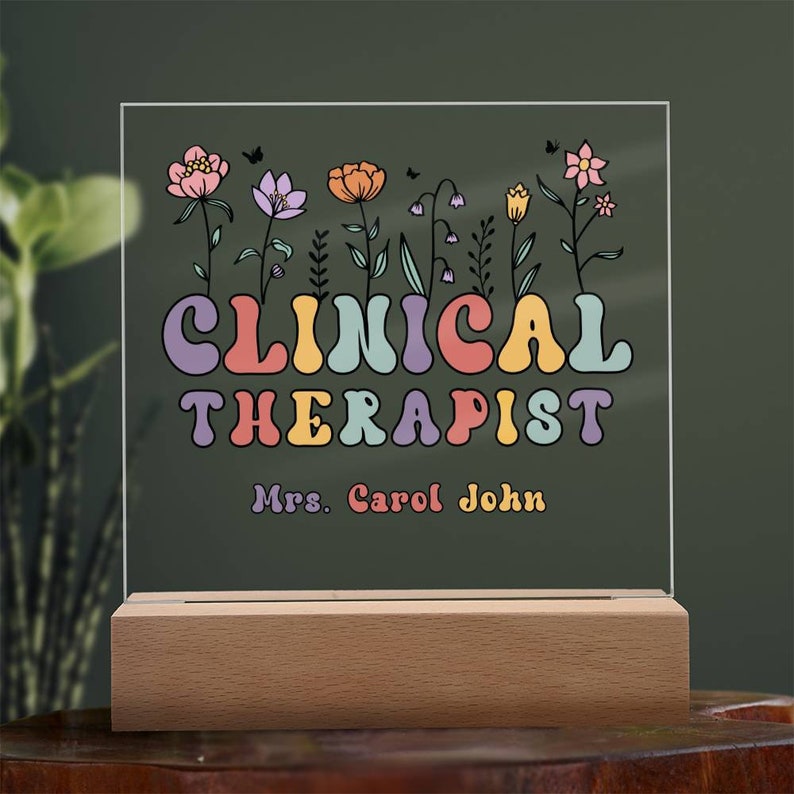 Clinical Therapist Gift Acrylic Plaque Licensed Professional Counselor ...
