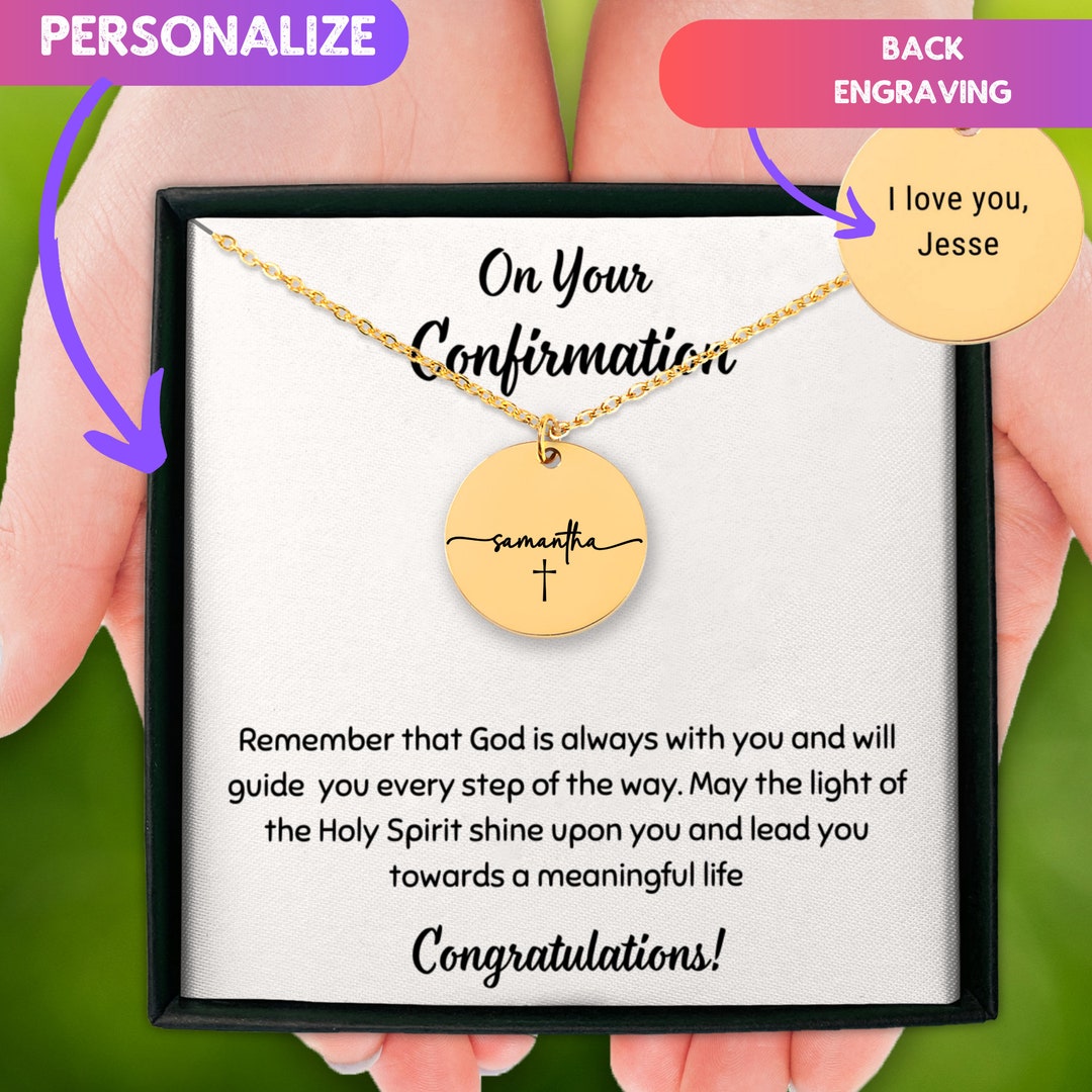 Personalized Confirmation Gift for Girl Christian Gift From Godparent ...
