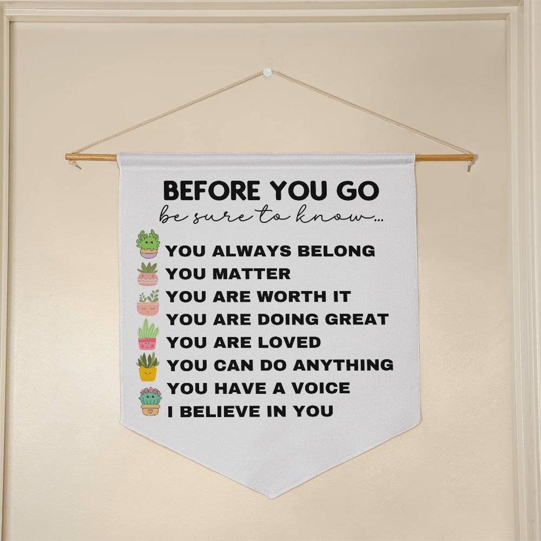 Affirmation Wall Pennant for Kids Inspirational Classroom Decor Kids ...